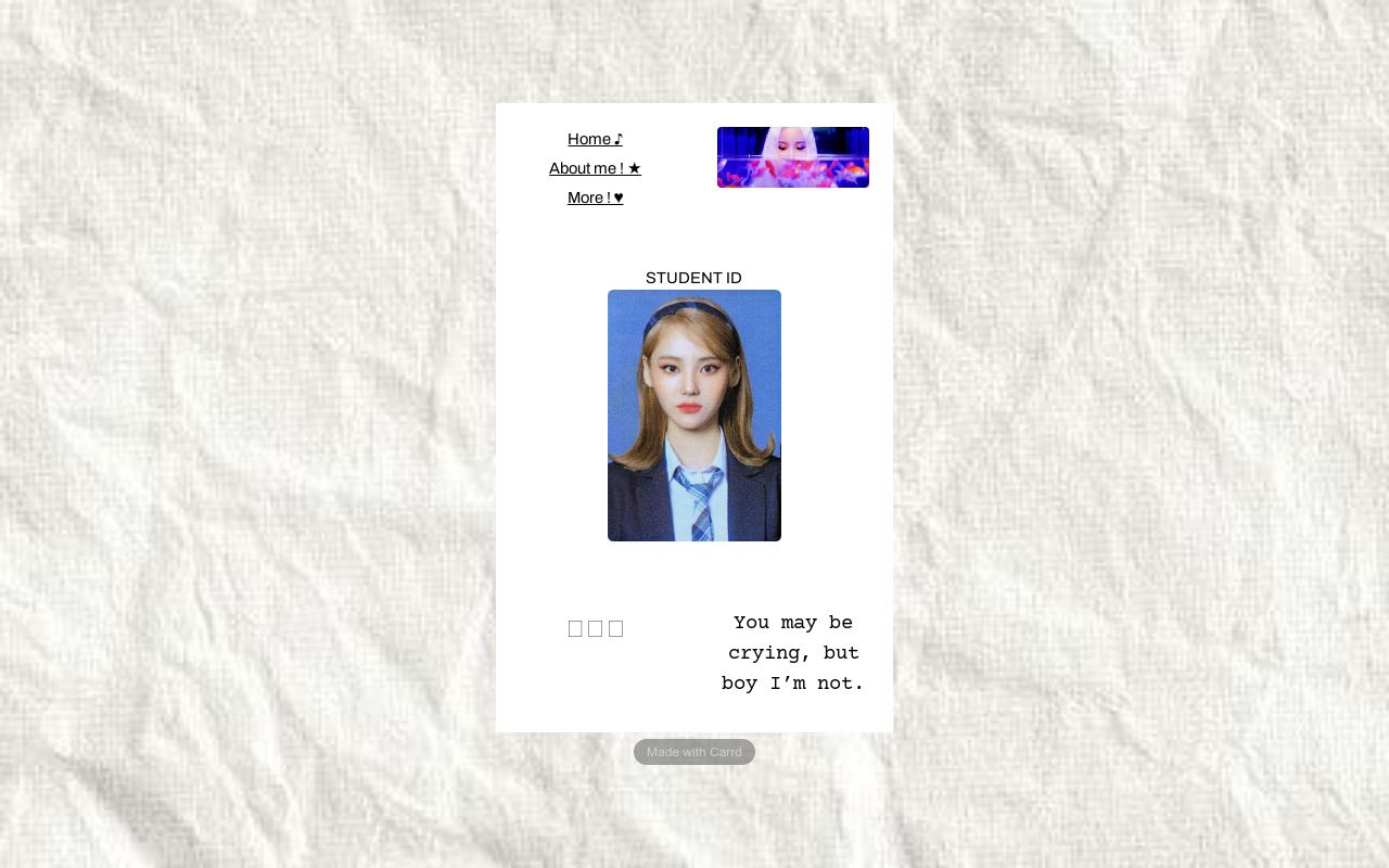 Student ID, 정진솔